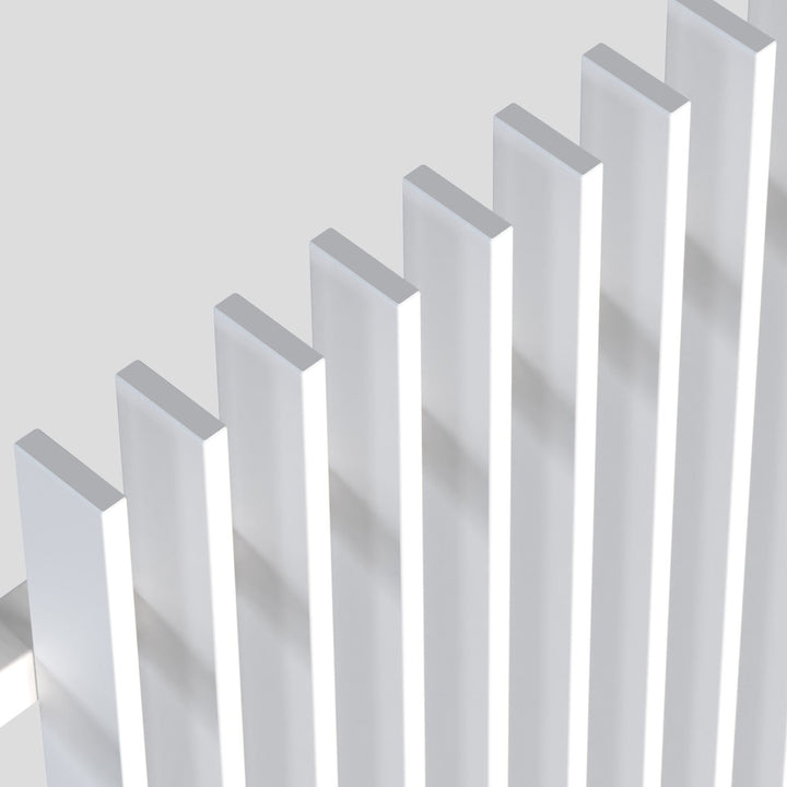 Aluminium Blade Fence Panel 2.2m Wide - Natural White – Future Fence