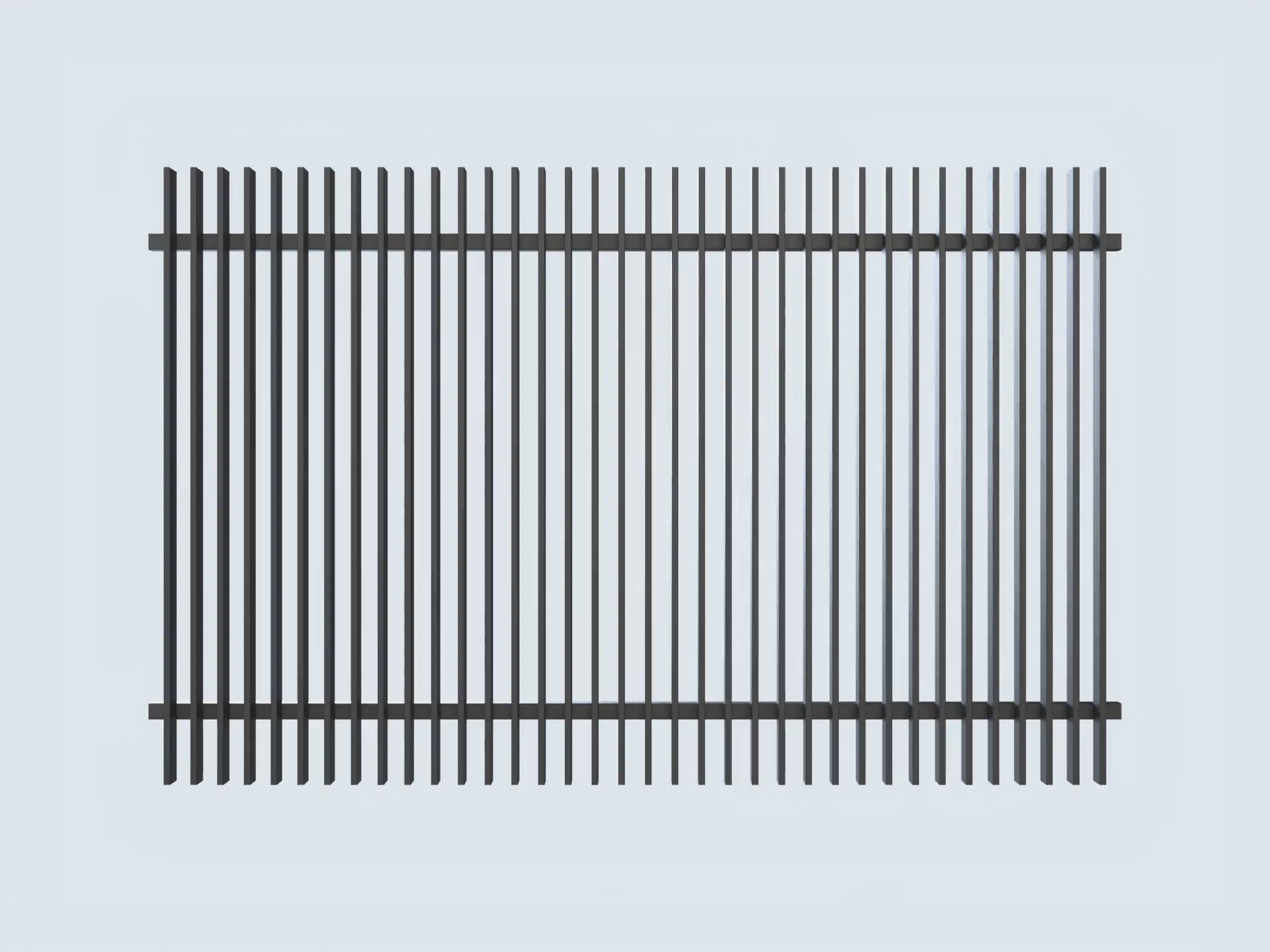 Aluminium Batten Gate 1m Wide - White – Future Fence